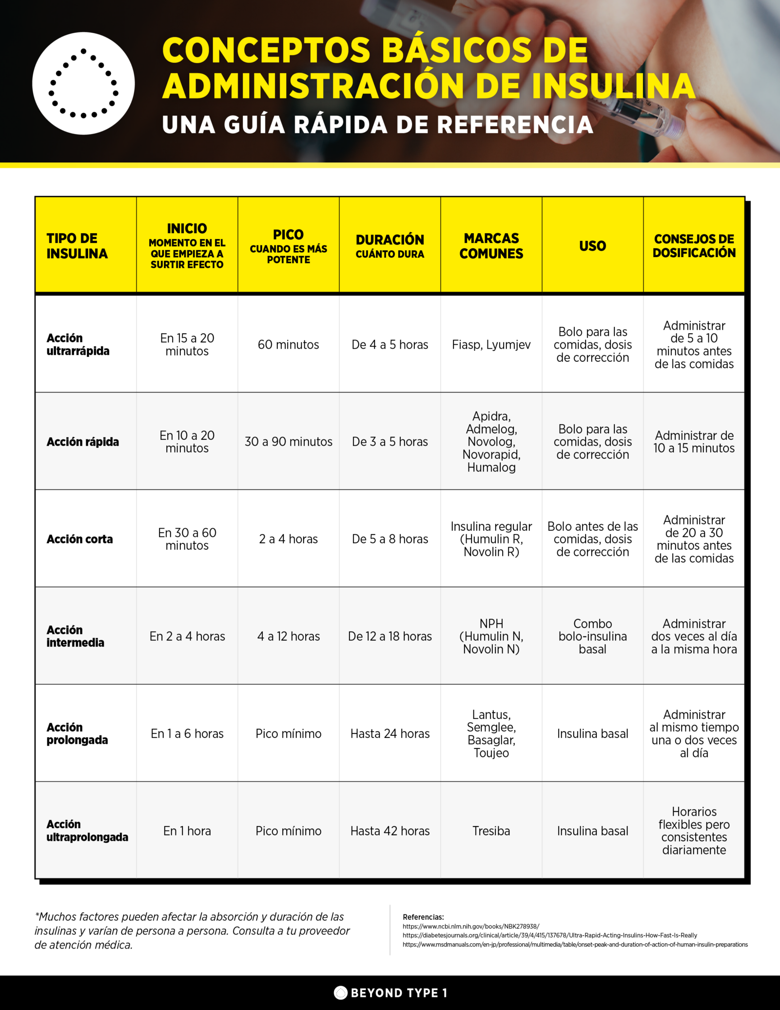 Conceptos básicos de administración de insulina. Una guía rápida de ...